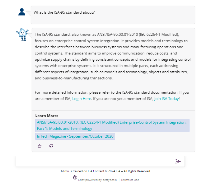 Getting to Know Mimo, ISA's Large Language Model Trained on ISA Content